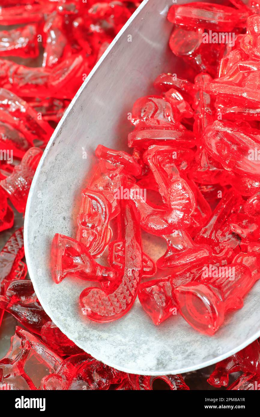 France, Ardennes, Bogny sur Meuse, Maison Simon, Ardennes red sugar ...