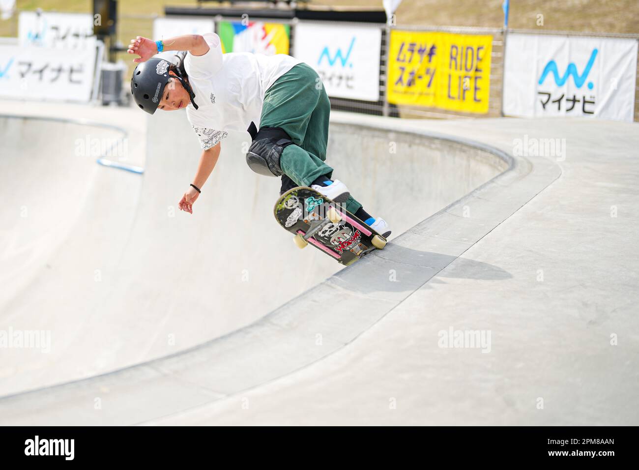 Ibaraki, Japan. 12th Apr, 2023. Yuzuki Mizote Skateboarding : The 2nd ...