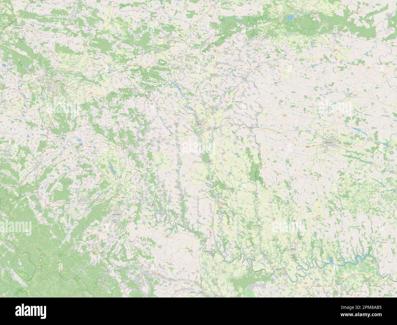 Ternopil', region of Ukraine. Open Street Map Stock Photo - Alamy