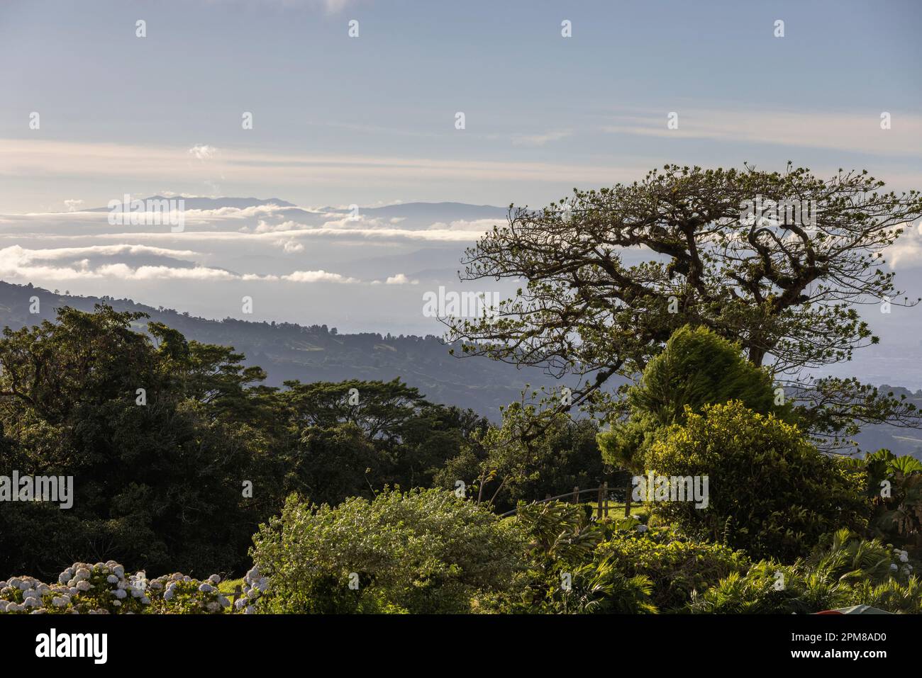 Costa Rica, province of San Jose, view from the Poas volcano on San ...