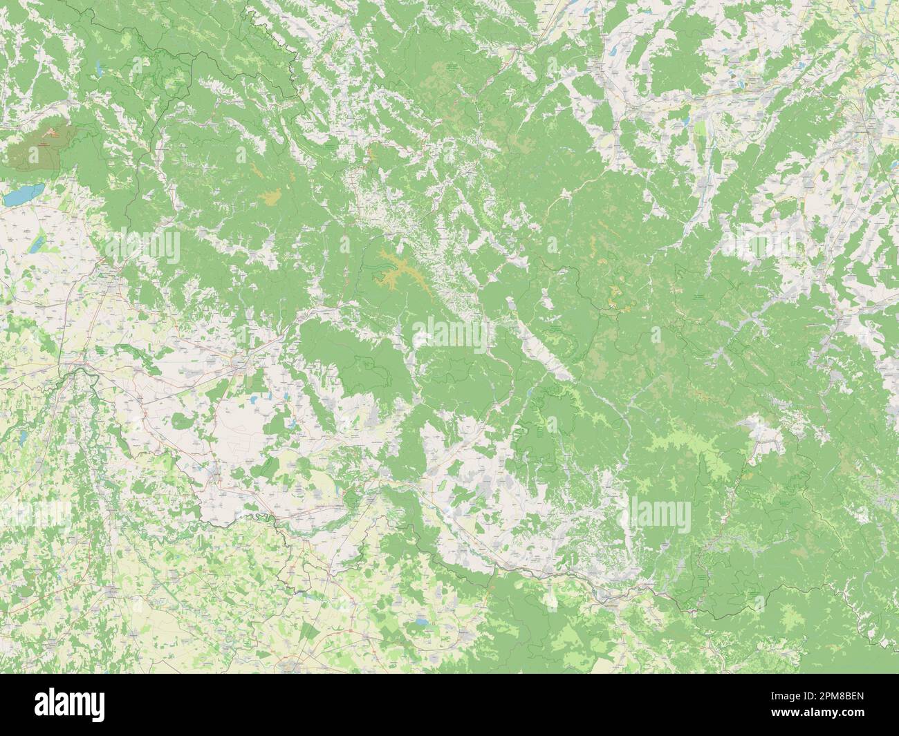 Transcarpathia, region of Ukraine. Open Street Map Stock Photo - Alamy
