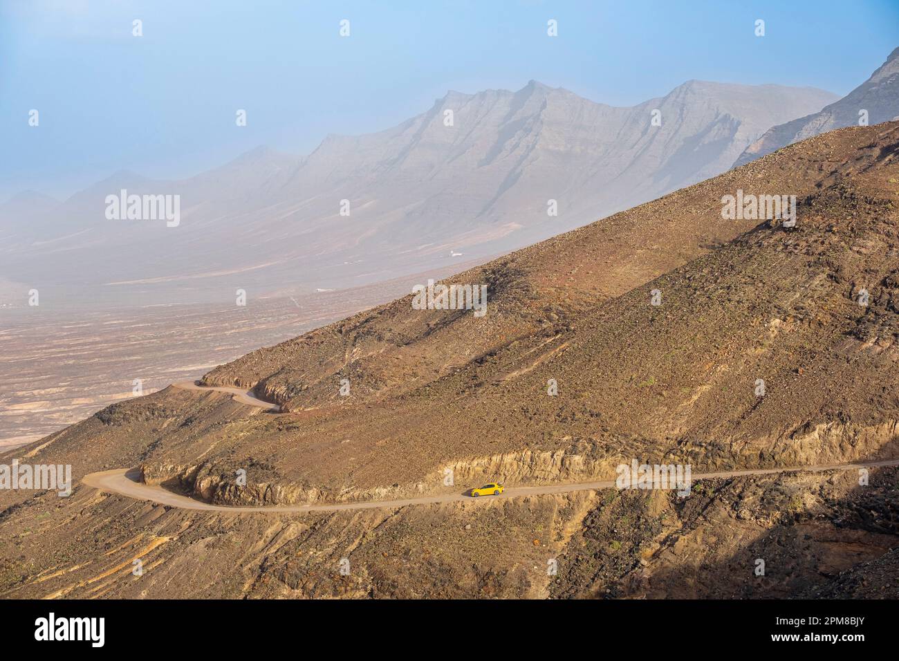 Spain, Canary Islands, Fuerteventura, Jandia Natural Park, track that ...