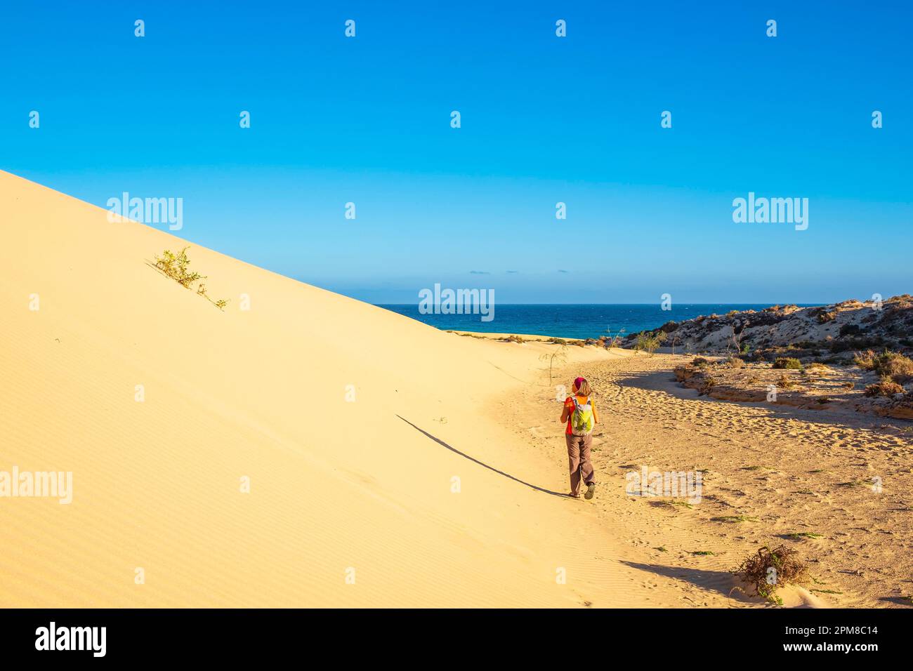 Spain, Canary Islands, Fuerteventura, municipality of Pajara, the dunes ...