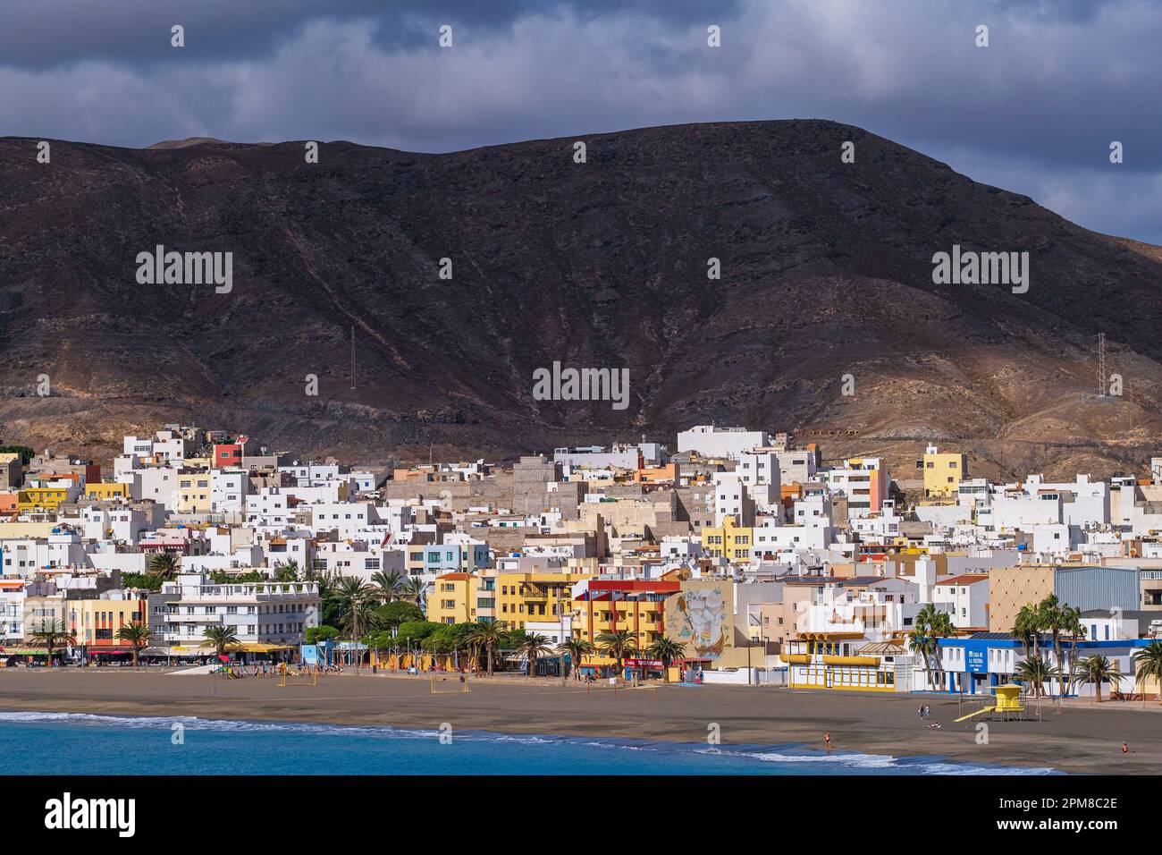 Spain, Canary Islands, Fuerteventura, municipality of Tuineje, the port ...