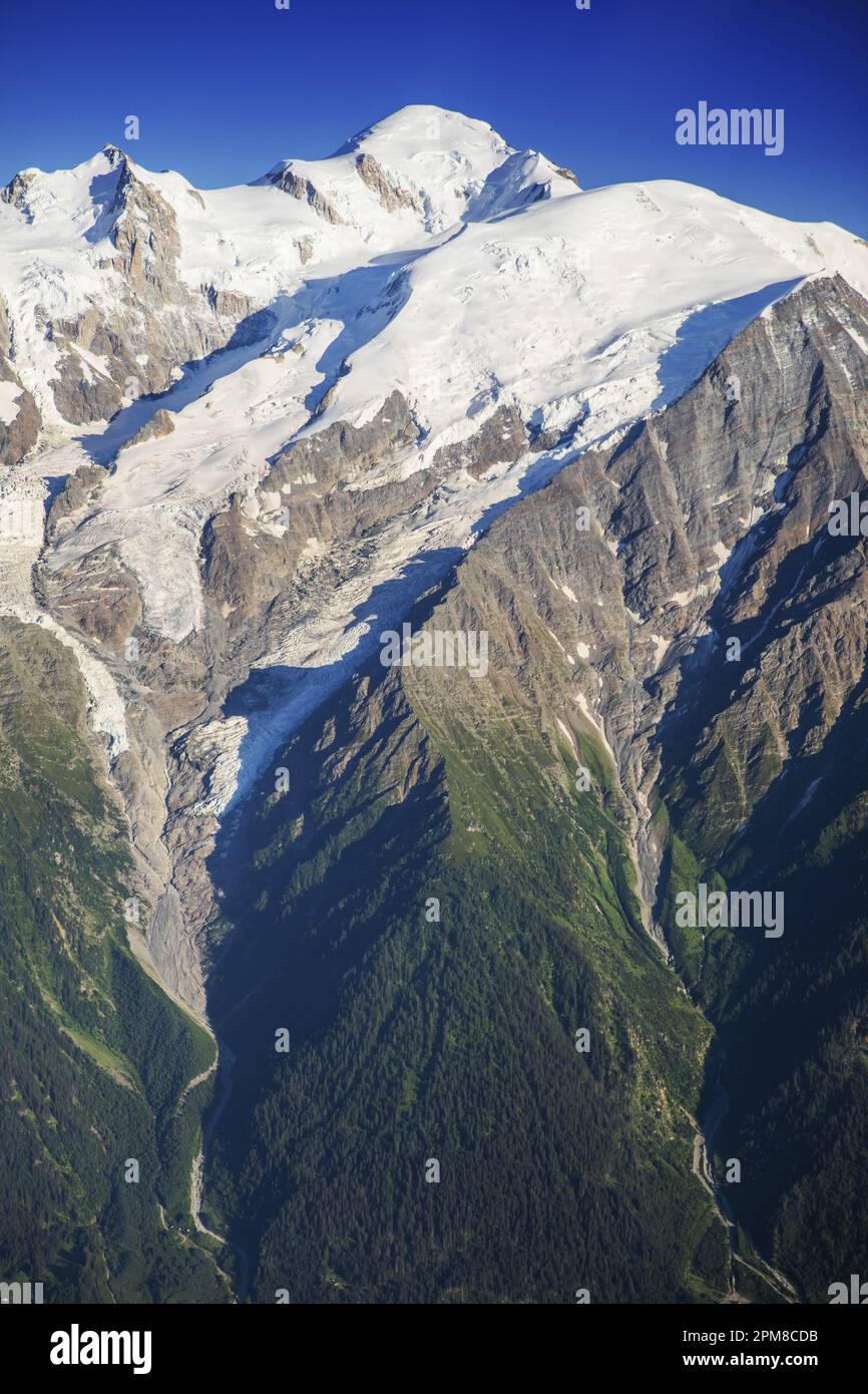 France, Haute Savoie, Mont Blanc valley, Chamonix Mont Blanc (aerial view Stock Photo - Alamy