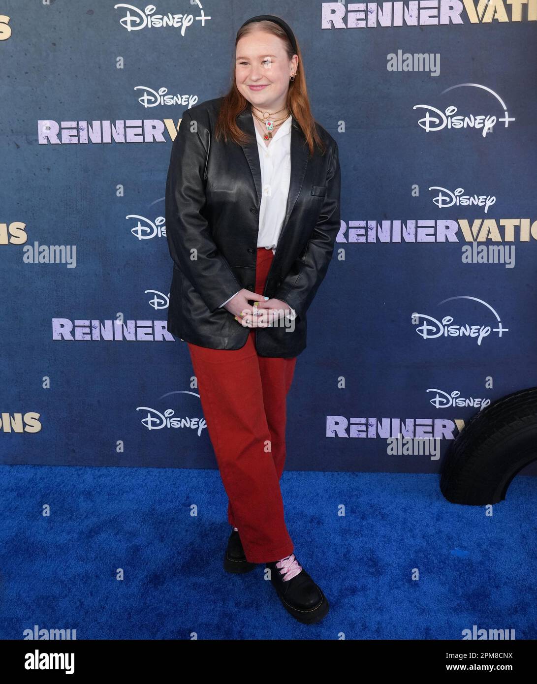 Julia Lester arrives at the Disney+'s Original Series RENNERVATIONS Los ...