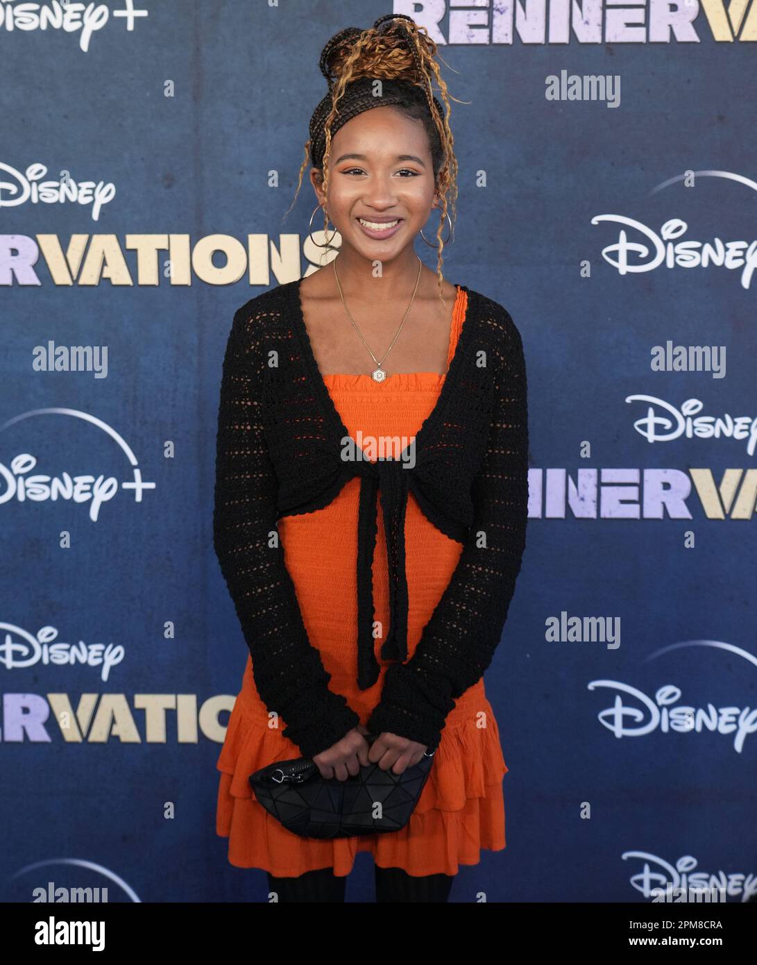 Daphne Rey Arrives At The Disneys Original Series Rennervations Los Angeles Premiere Held At
