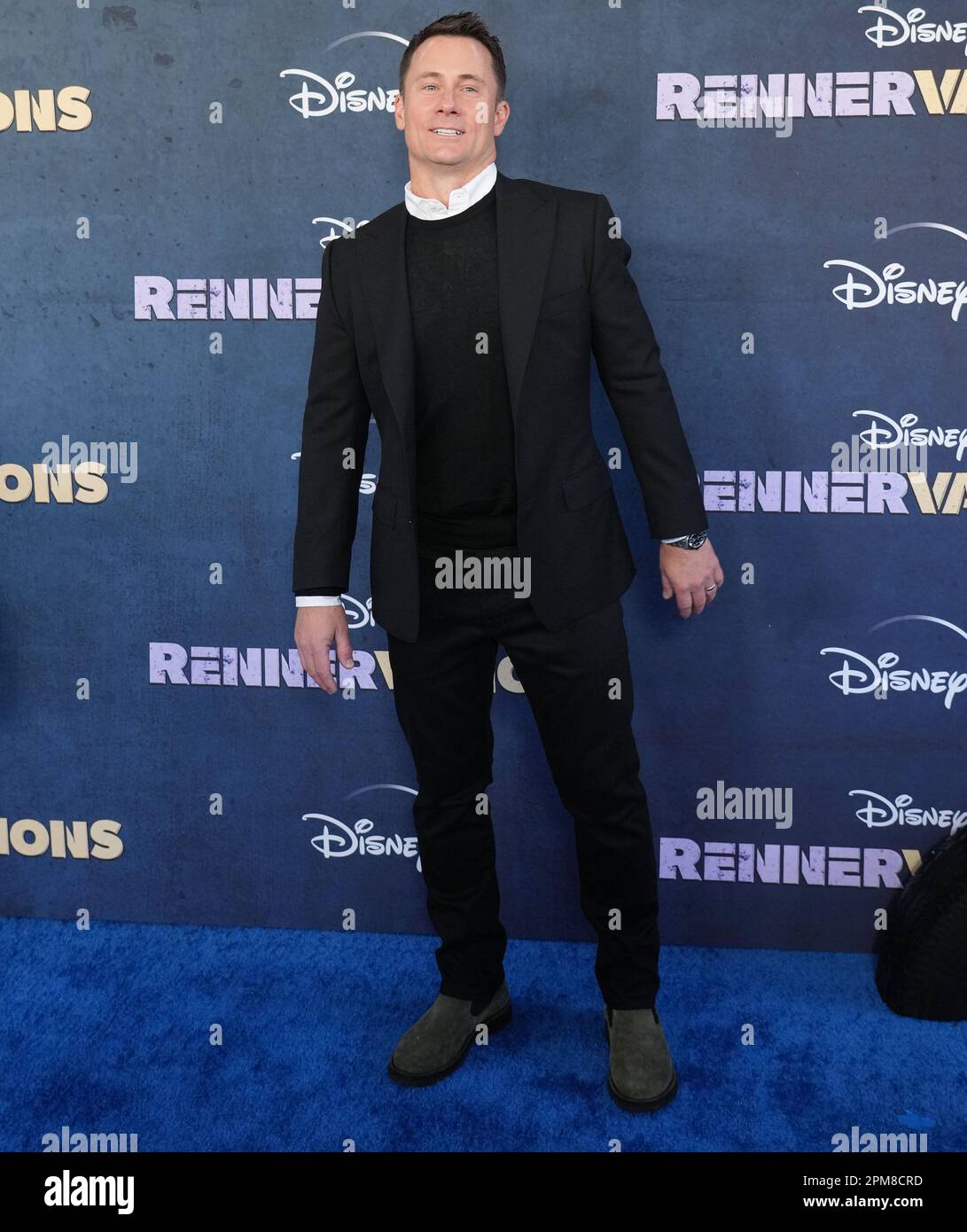 Patrick Costello arrives at the Disney+'s Original Series RENNERVATIONS ...