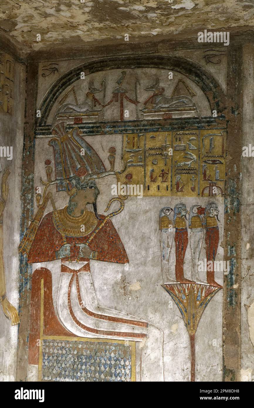 Egypt, Upper Egypt, Nile valley, surroundings of Luxor, west Thebes ...