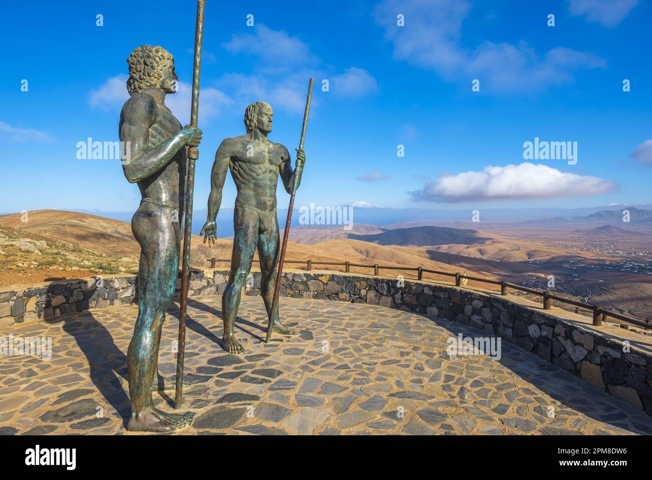 Spain, Canary Islands, Fuerteventura, Betancuria , Corrales de Guize Belvedere (Mirador de Ayose ...