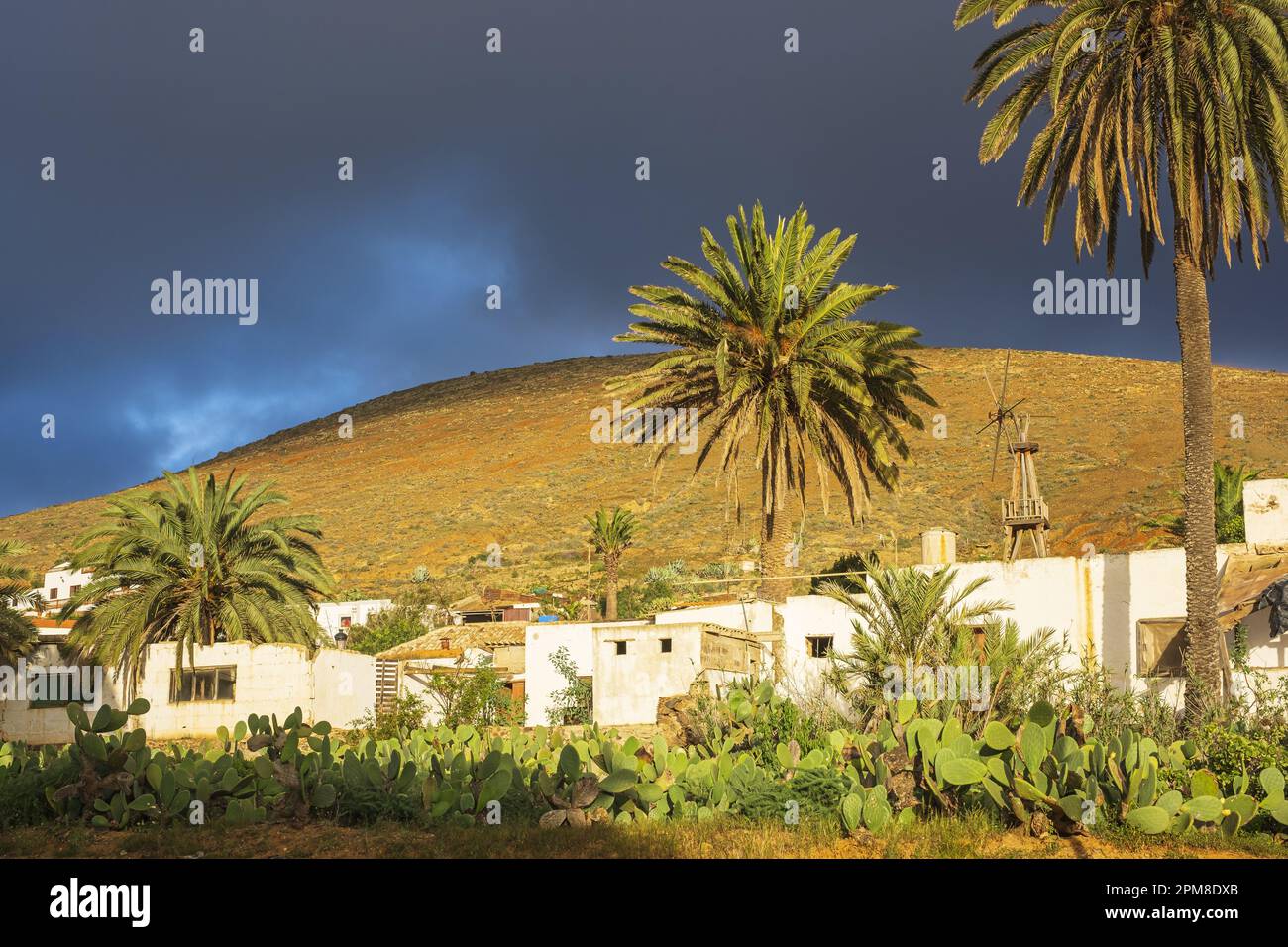 Spain, Canary Islands, Fuerteventura, Betancuria, small town founded in ...