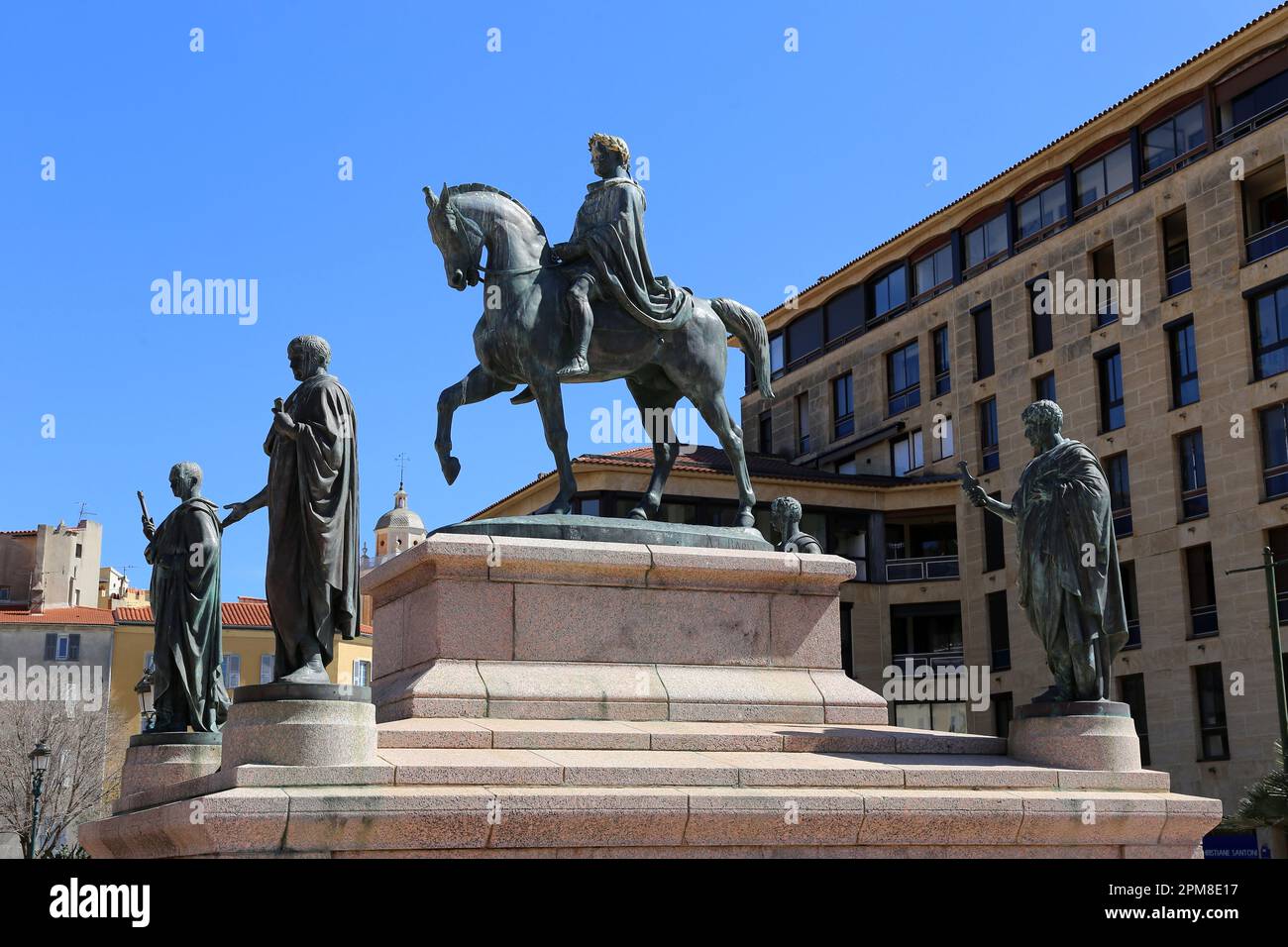 Statue of Napoléon and his brothers, Place de Gaulle (aka Place Diamant ...