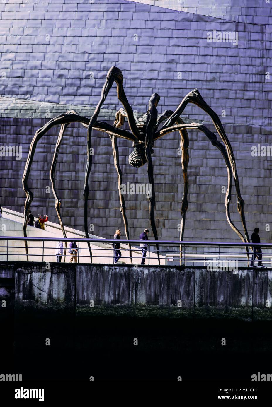 Maman - spider sculpture by the artist Louise Bourgeois in front of The ...