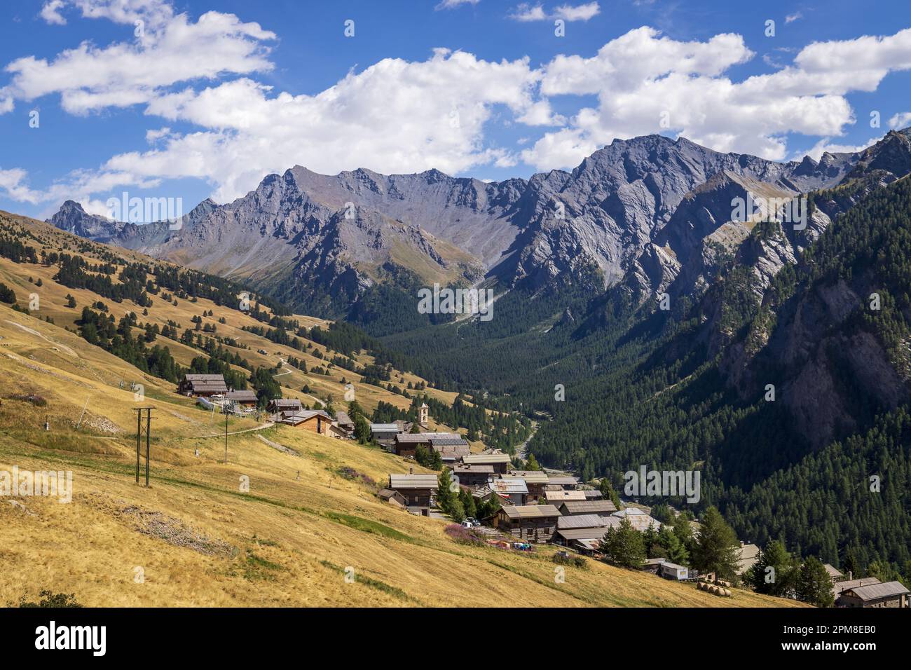 France, Hautes-Alpes, Queyras regional park, Saint-Véran, labeled the ...