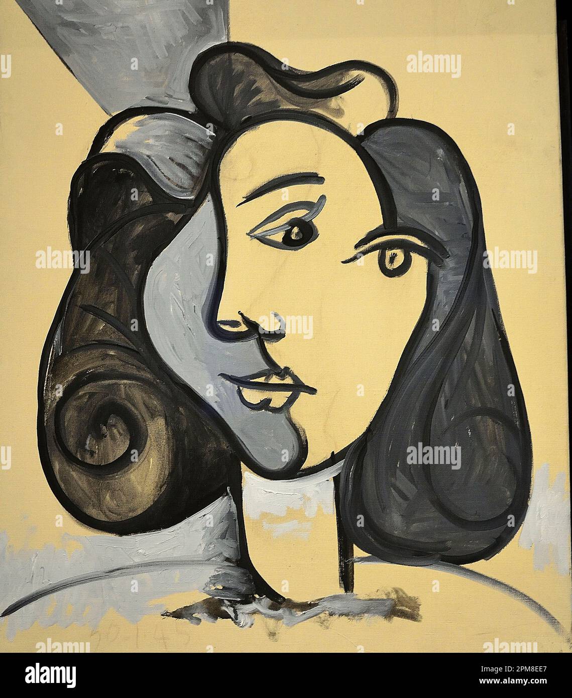 Spain, Andalusia, Málaga,the Picasso Museum, Woman's Portrait ...