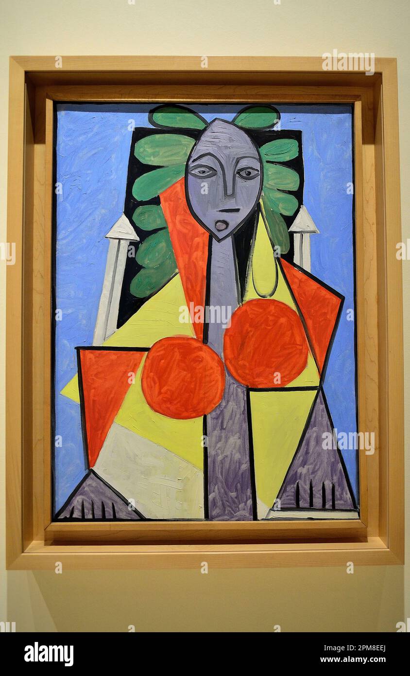 Spain, Andalusia, Málaga,the Picasso Museum, Woman in an Armchair ...