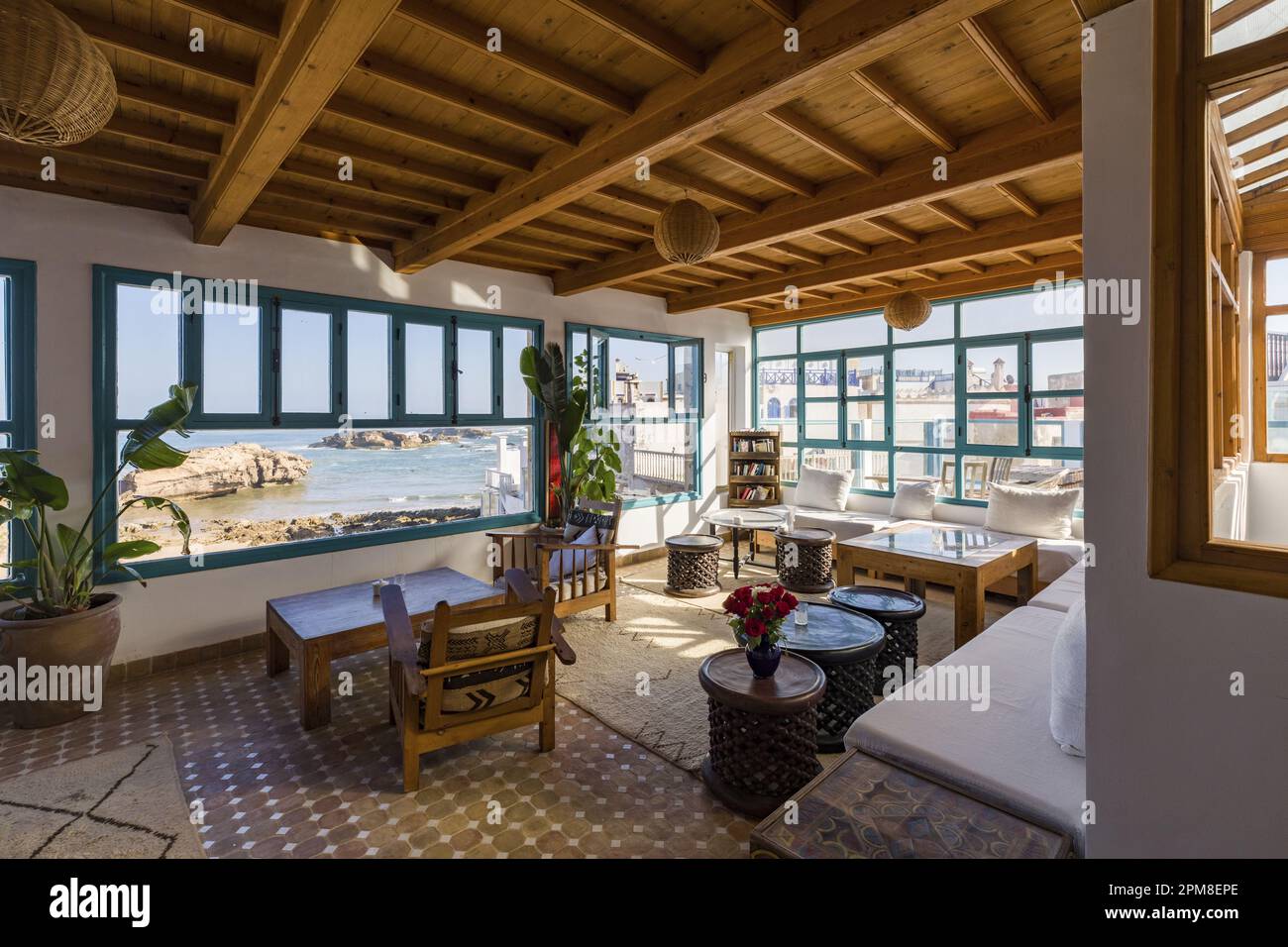 Morocco, Mogador, Essaouira, listed as World Heritage by UNESCO, riad ...