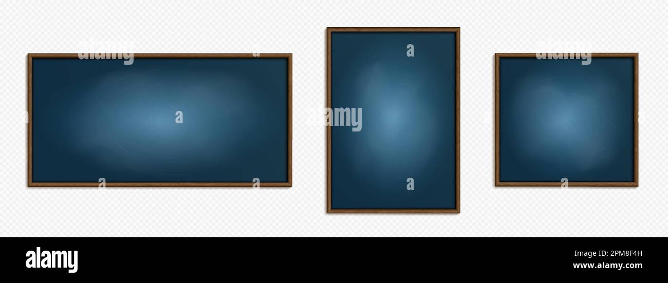 Blue school classroom chalkboard clipart realistic vector. Isolated ...