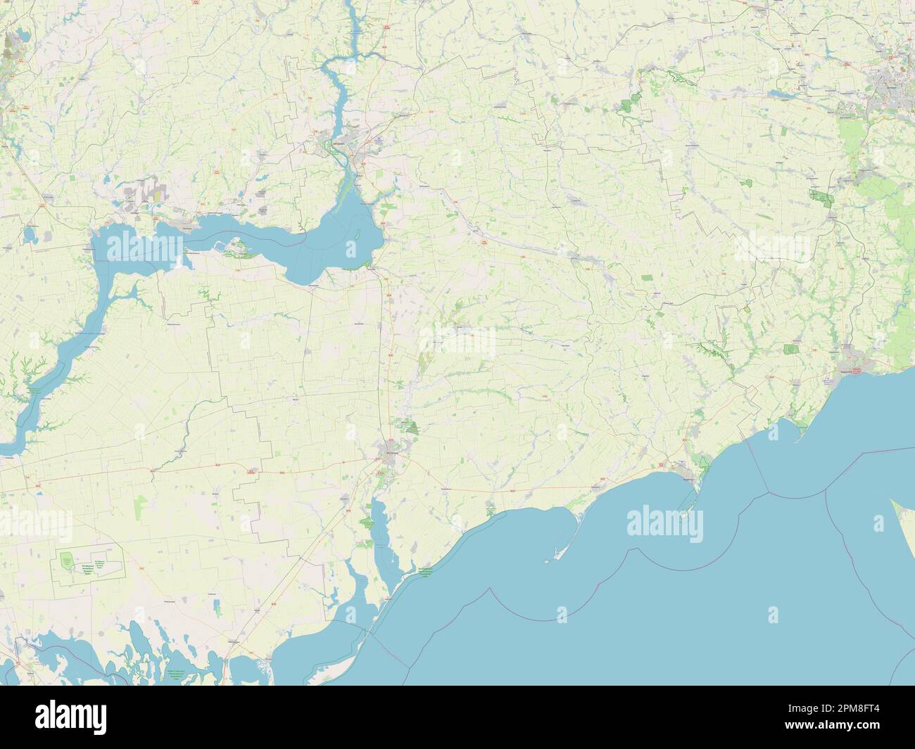 Zaporizhzhya, region of Ukraine. Open Street Map Stock Photo - Alamy