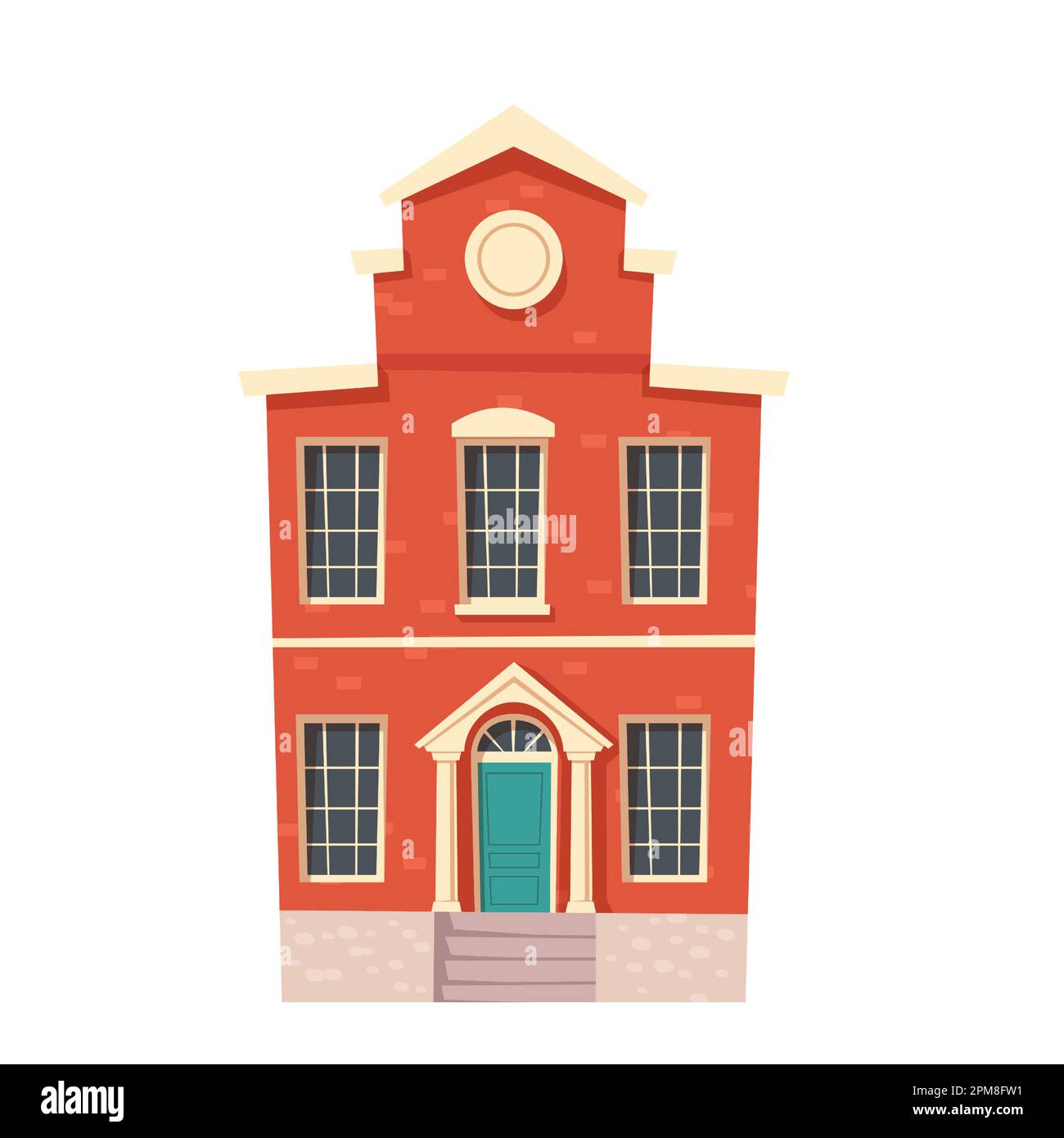 Victorian edifice of brick and stone Cut Out Stock Images & Pictures ...