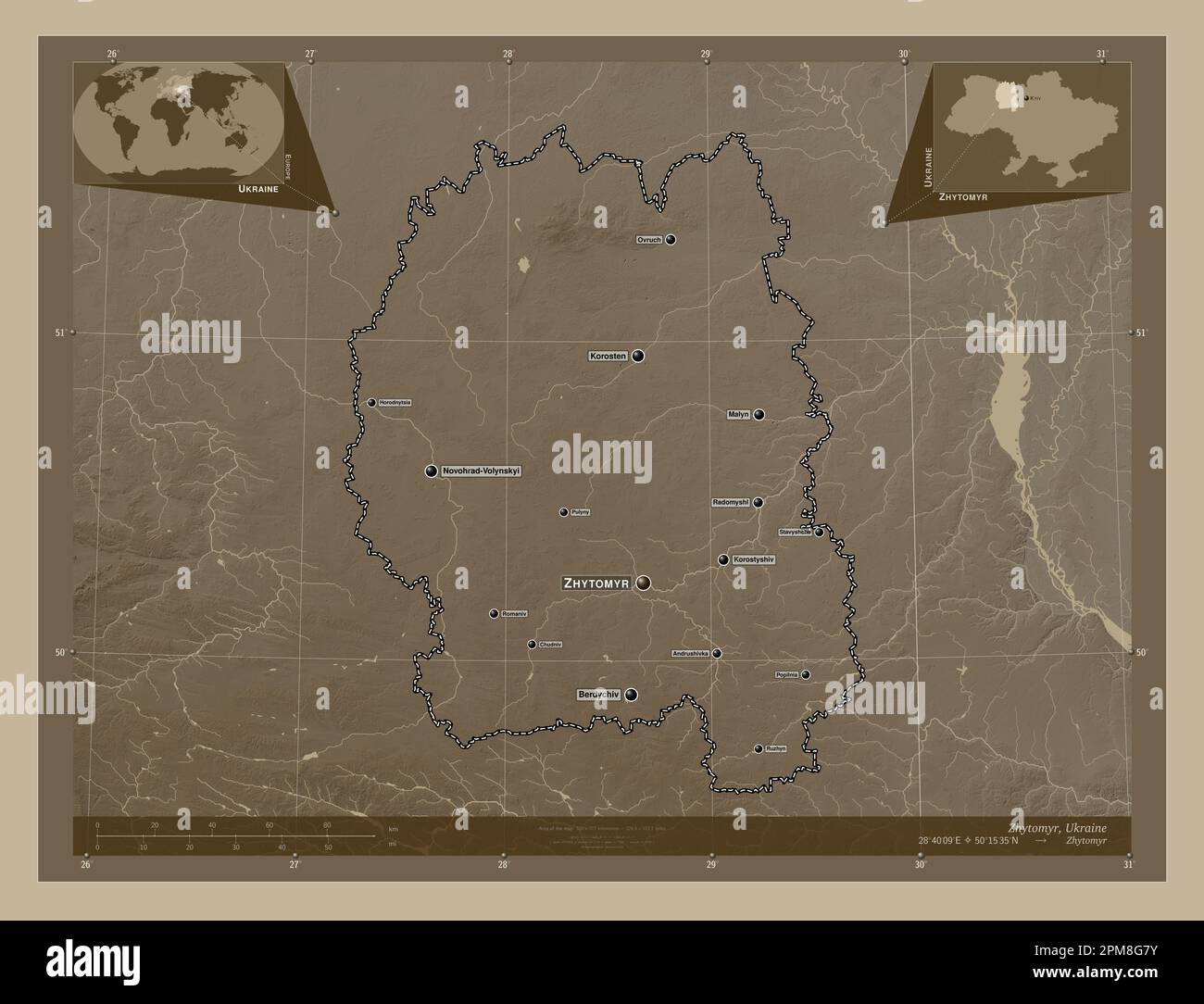 Korosten map hi-res stock photography and images - Alamy