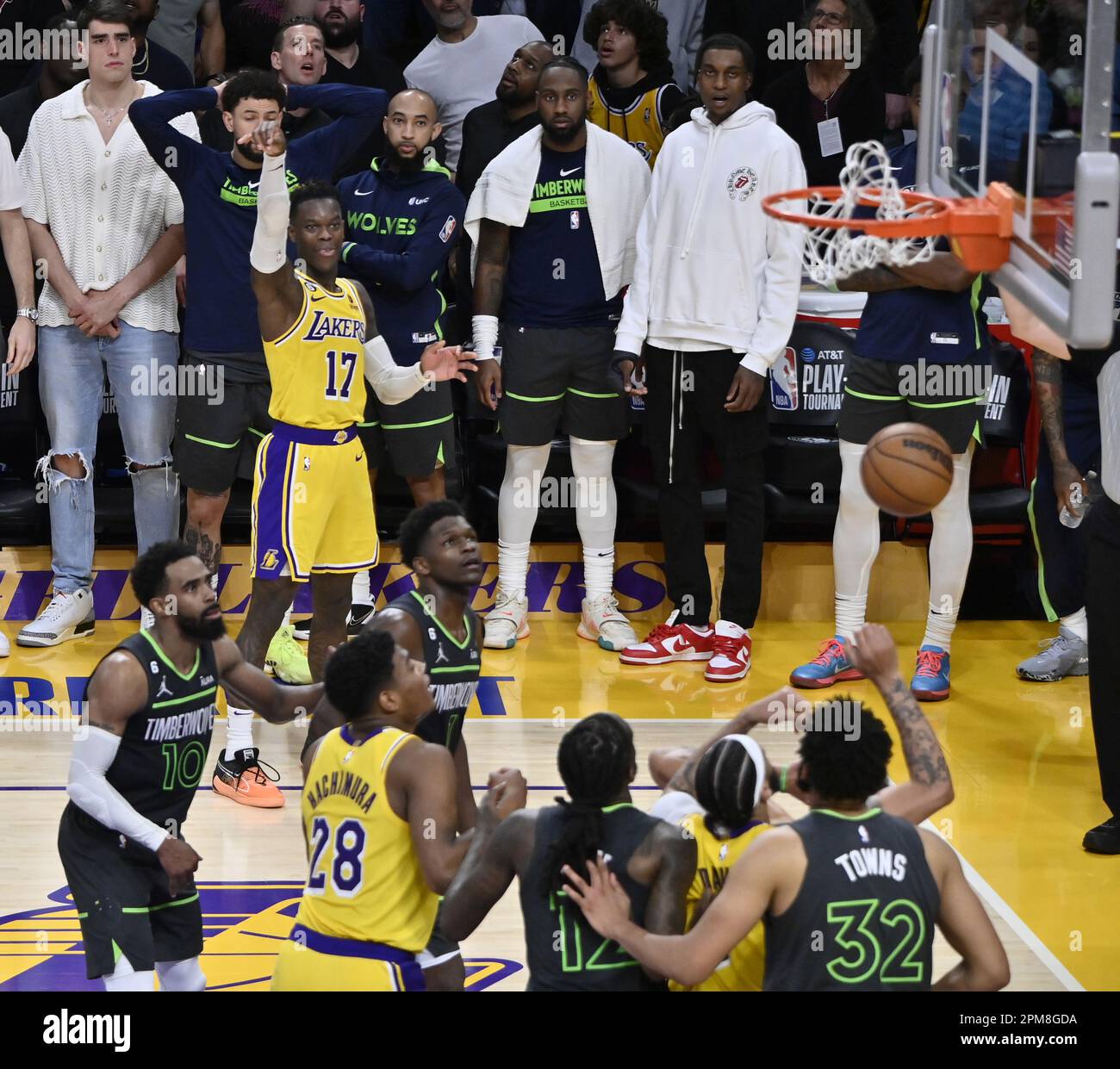 Los Angeles, United States. 11th Apr, 2023. Los Angeles Lakers guard ...