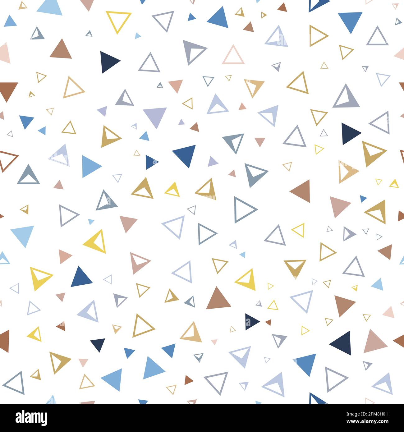 Seamless pattern of multicolored triangles. Template for textures, textiles, wallpapers, banners ...
