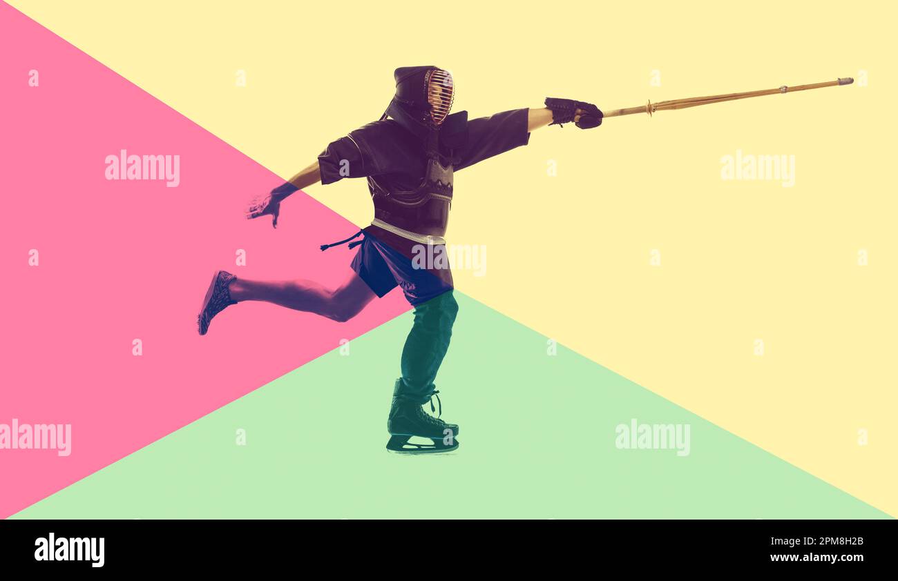 Composite image of cropped photo of different kinds of sport in motion ...