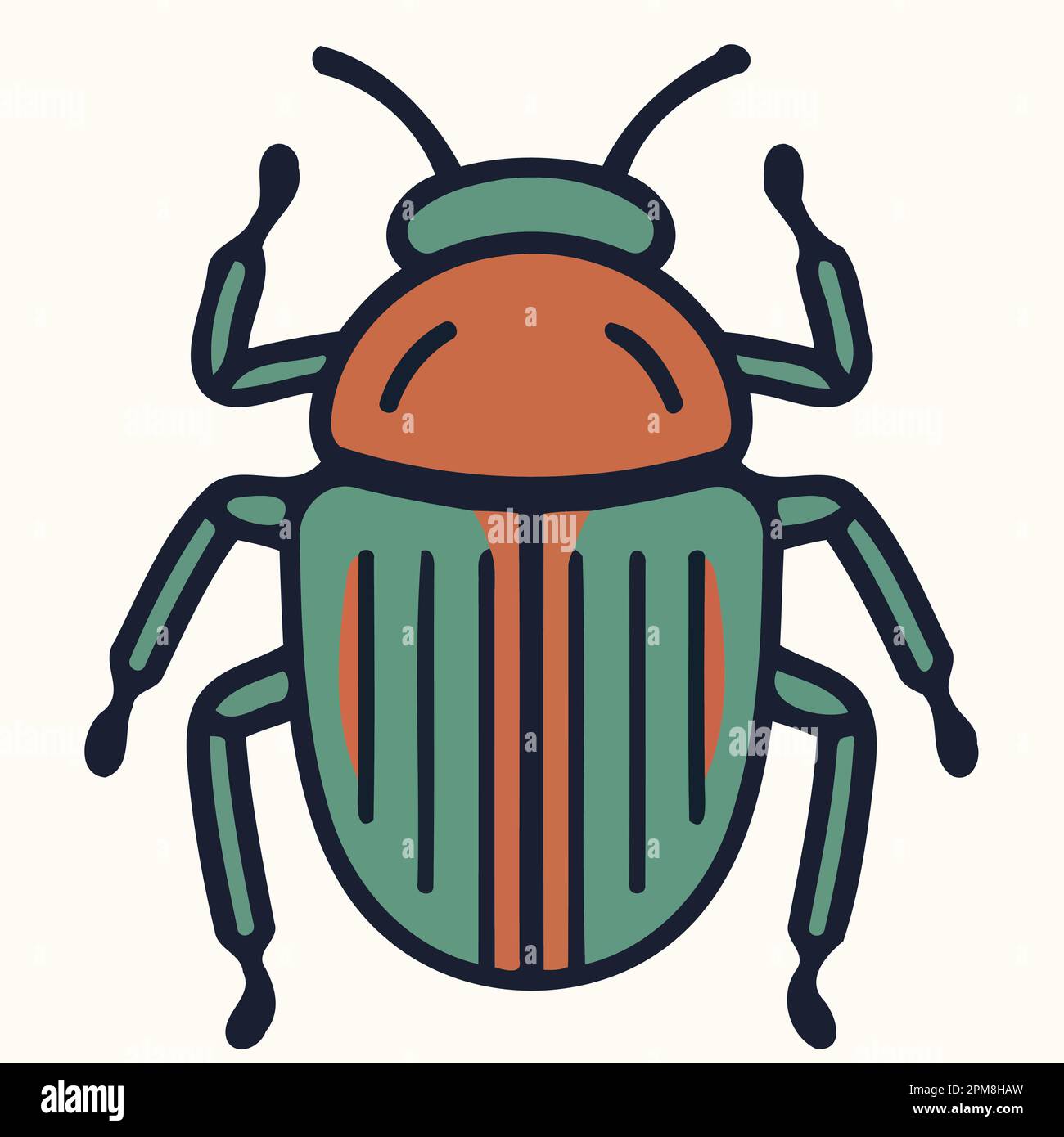 insect icon or logo arthropod invertebrate beetle vector illustration ...