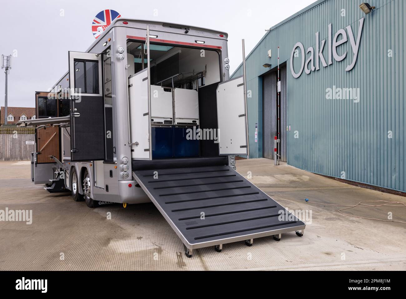 Oakley factory at High Cross in Ware, Hertfordshire, where luxury horse ...