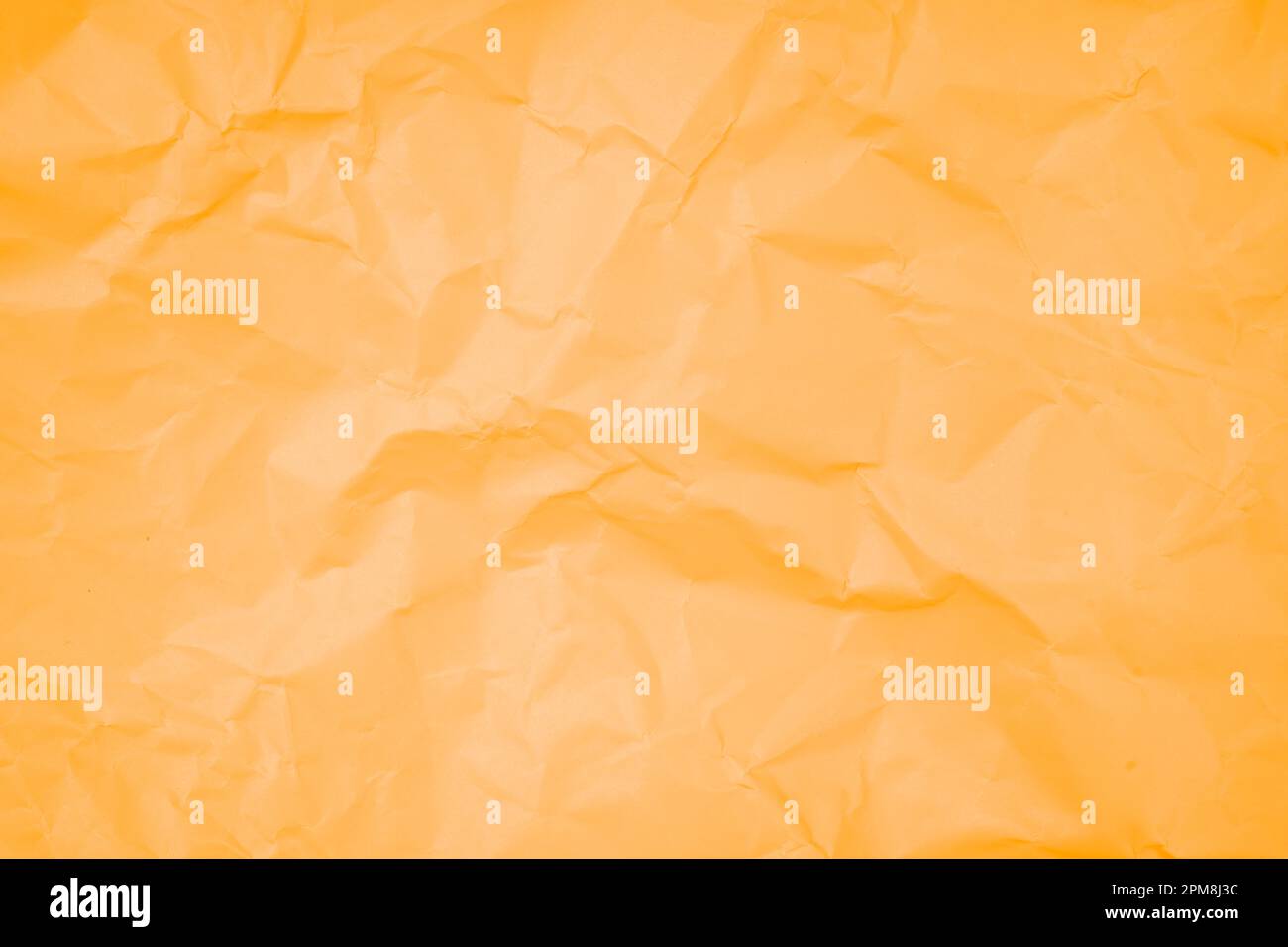 Abstract background from crumpled orange color paper texture Stock ...