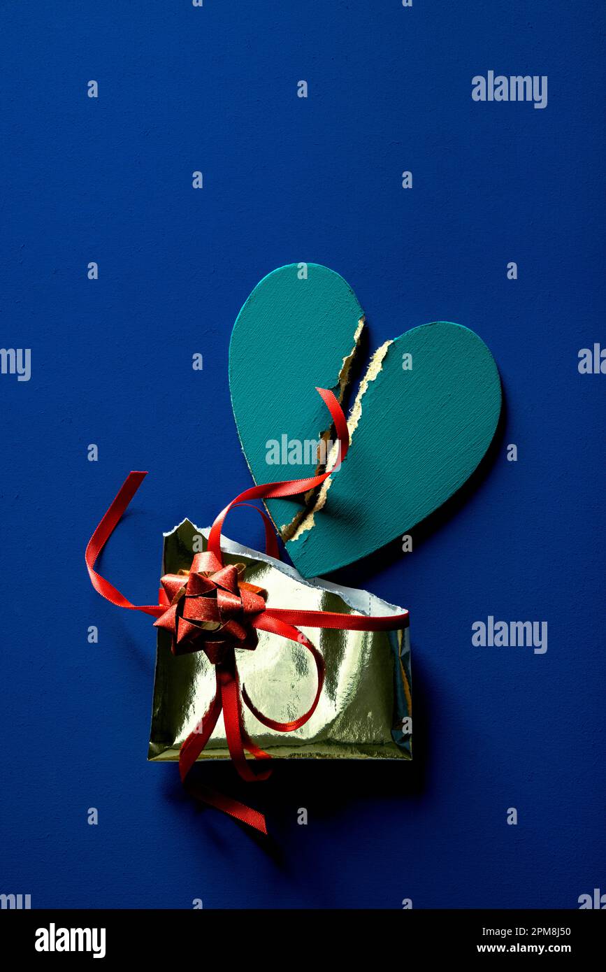 Gift of a broken heart Stock Photo - Alamy