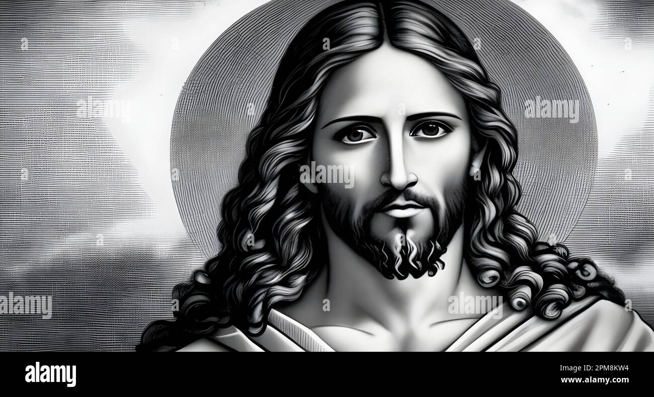 Portrait of Jesus Christ Stock Photo - Alamy