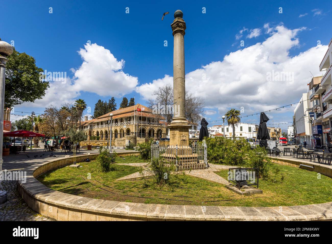 The Venetian Column in Atatürk Square. Erected in 1489 by the ruling ...