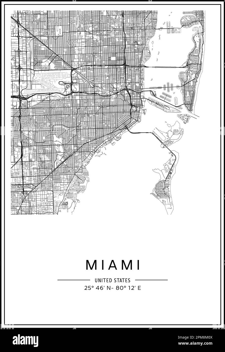 Miami En El Mapa De Florida