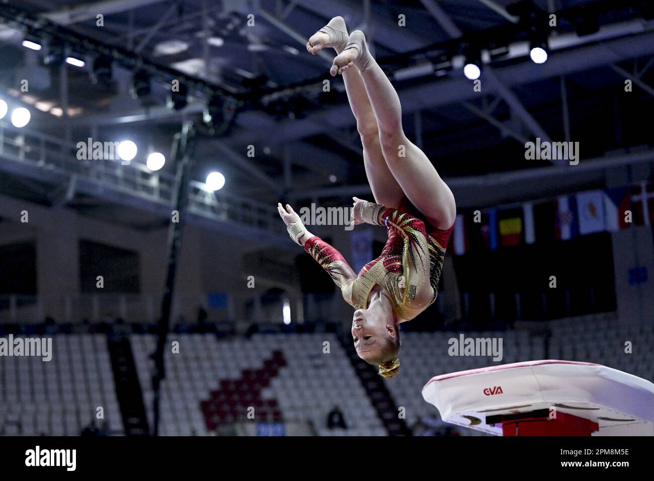 Antalya, Turkey. 12th Apr, 2023. Belgian Lisa Vaelen pictured in action ...