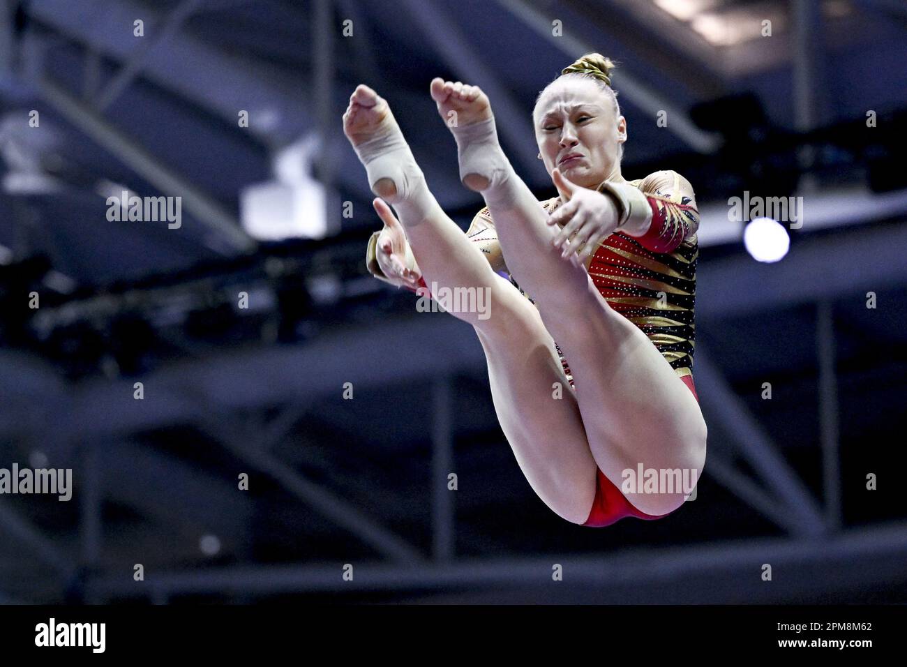 Antalya, Turkey. 12th Apr, 2023. Belgian Lisa Vaelen pictured in action ...