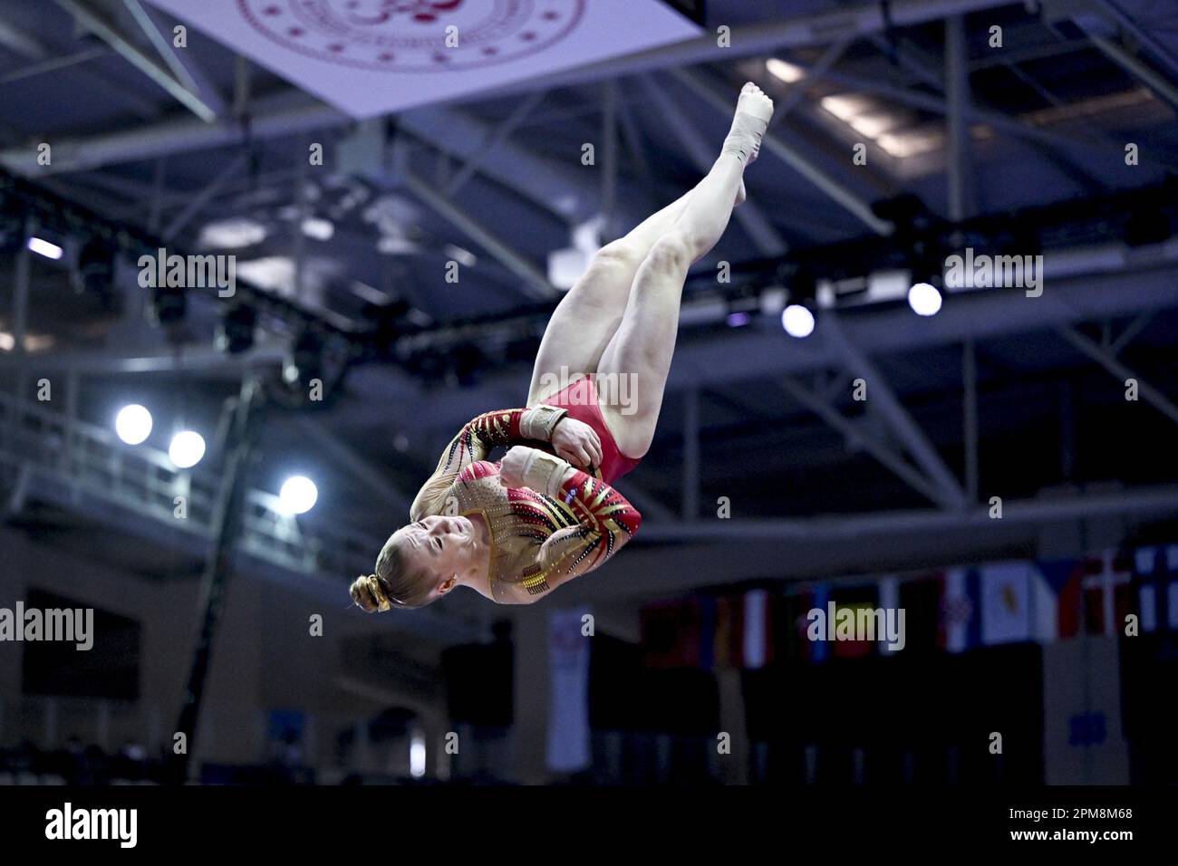 Antalya, Turkey. 12th Apr, 2023. Belgian Lisa Vaelen pictured in action ...