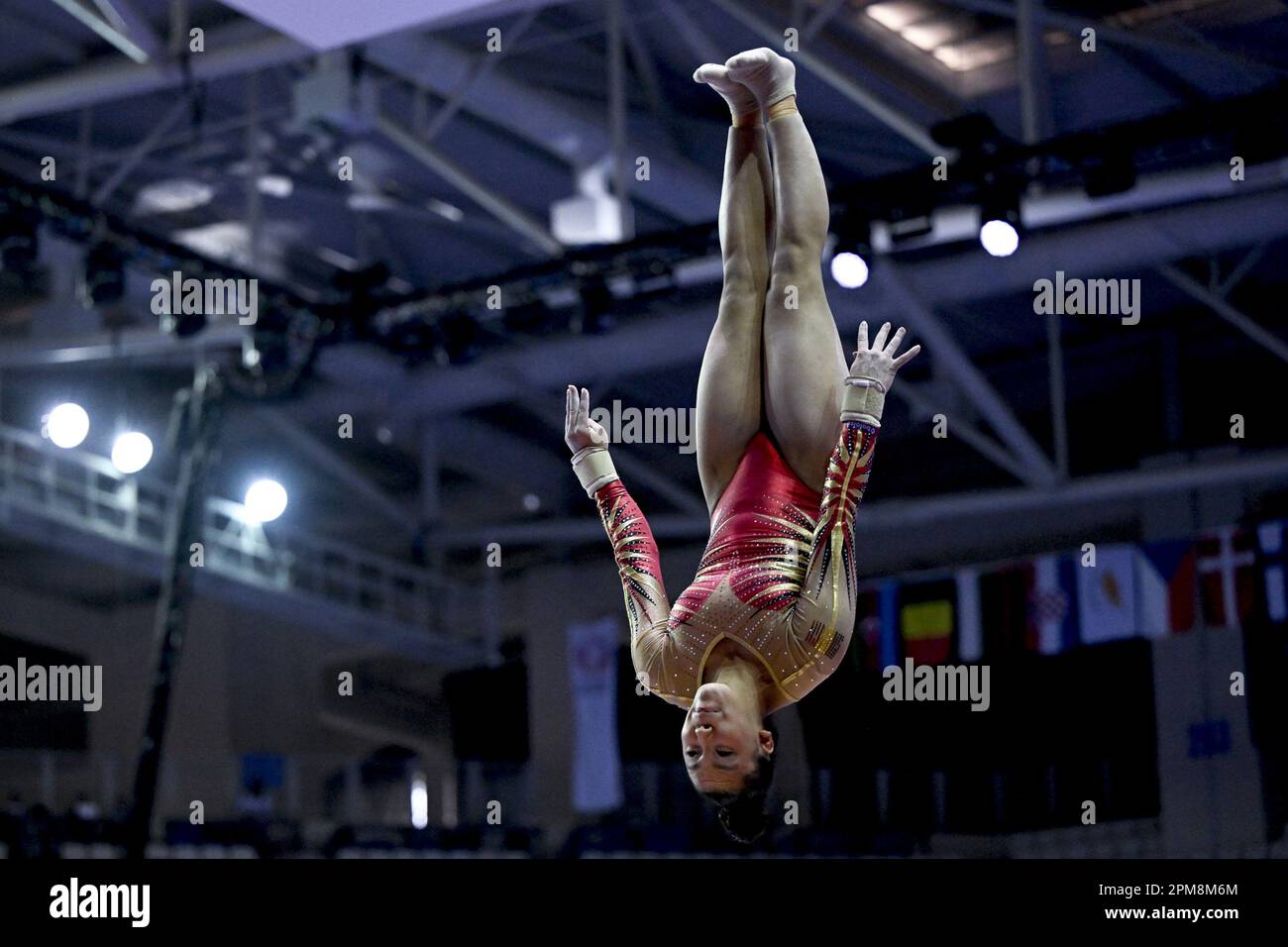 Antalya, Turkey. 12th Apr, 2023. Belgian Jutta Verkest pictured in ...