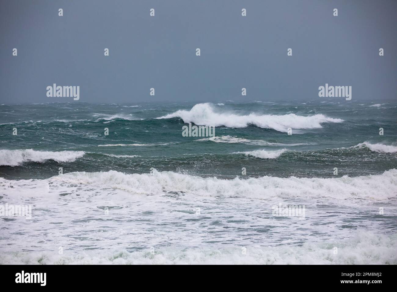 Portreath,Cornwall,13th March 2023,Storm Noa caused by a large Atlantic ...