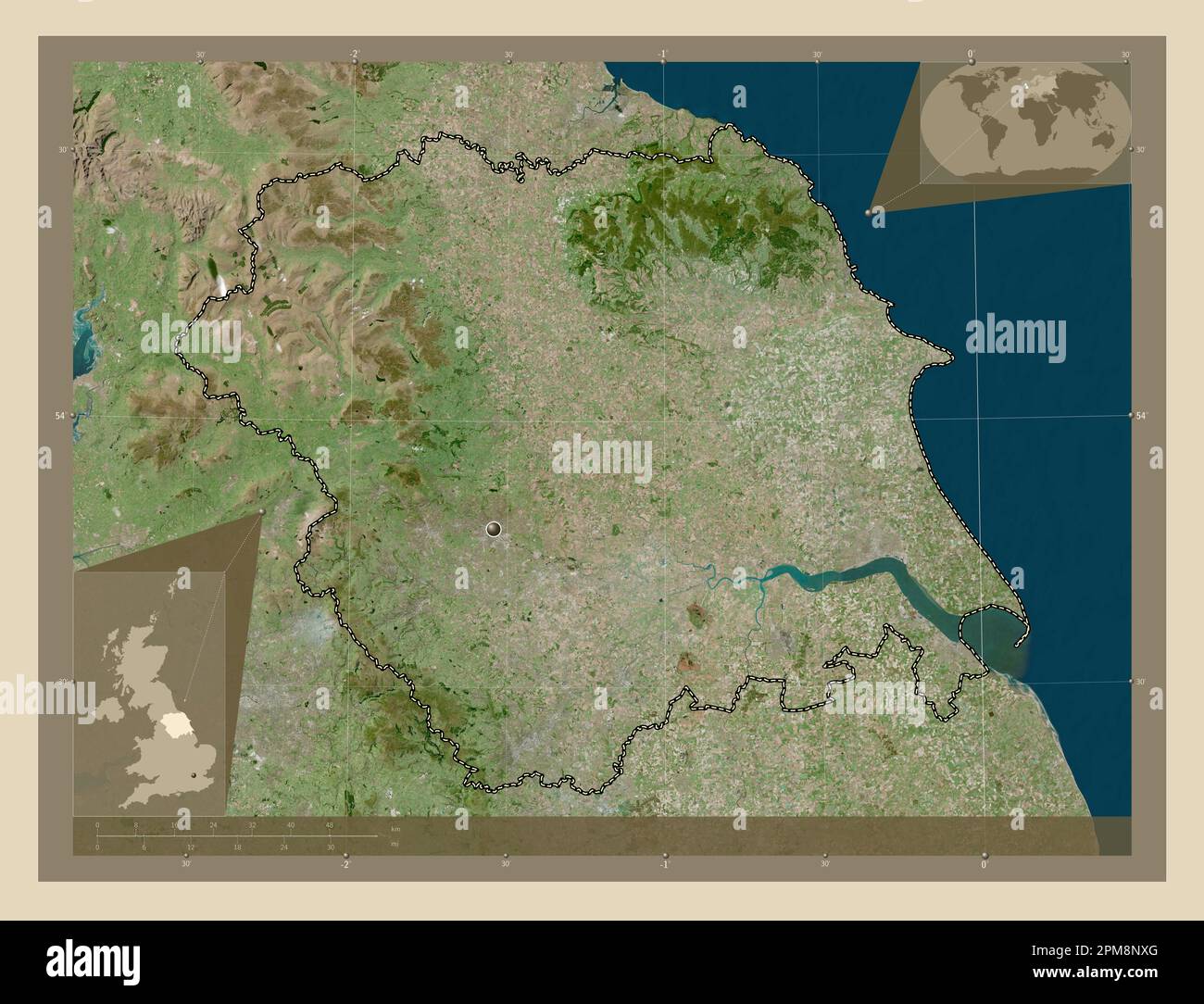 Yorkshire and the Humber, region of United Kingdom. High resolution ...