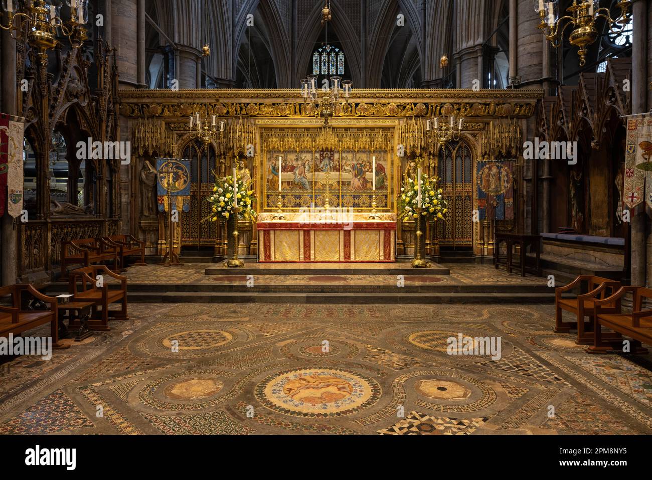Cosmati pavement at westminster abbey hi-res stock photography and ...