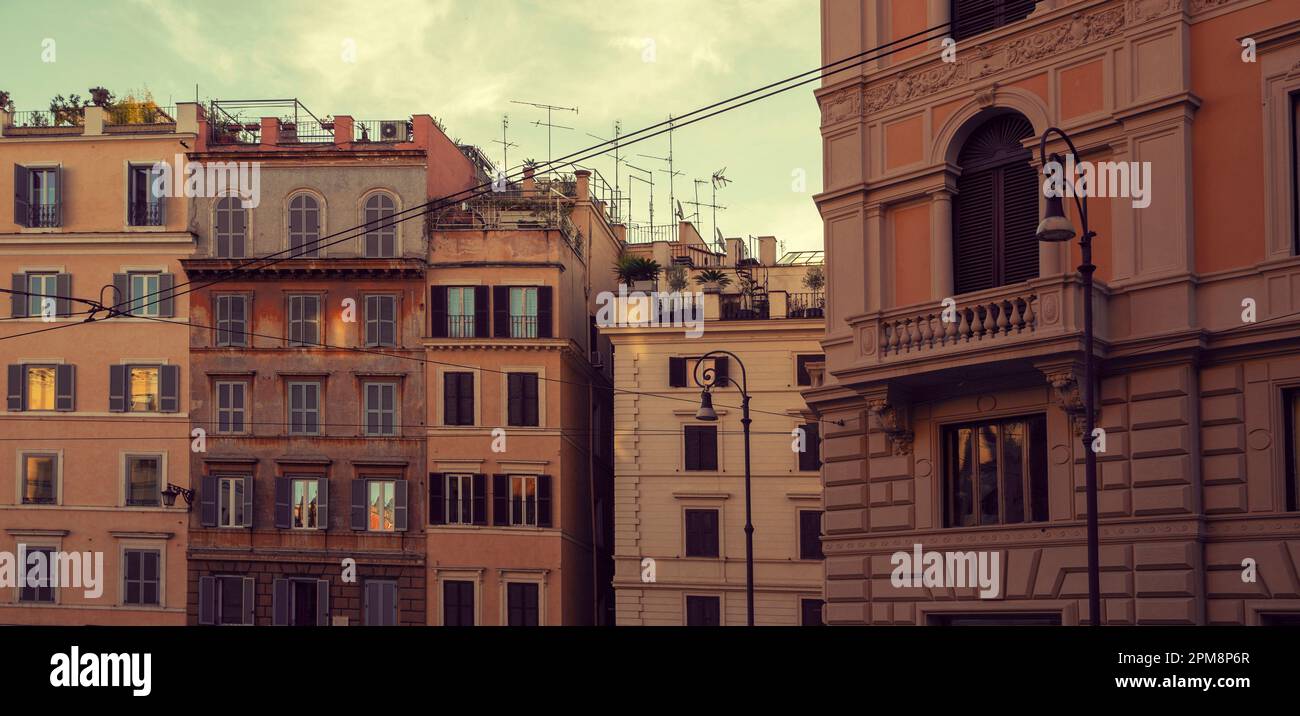 Residential building in rome hi-res stock photography and images - Alamy