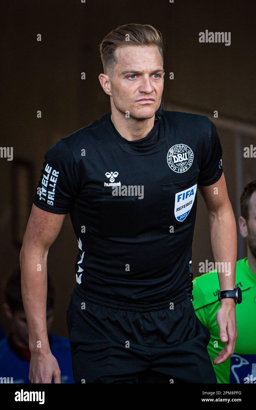 Silkeborg, Denmark. 11th Apr, 2023. Referee Mikkel Redder seen during ...