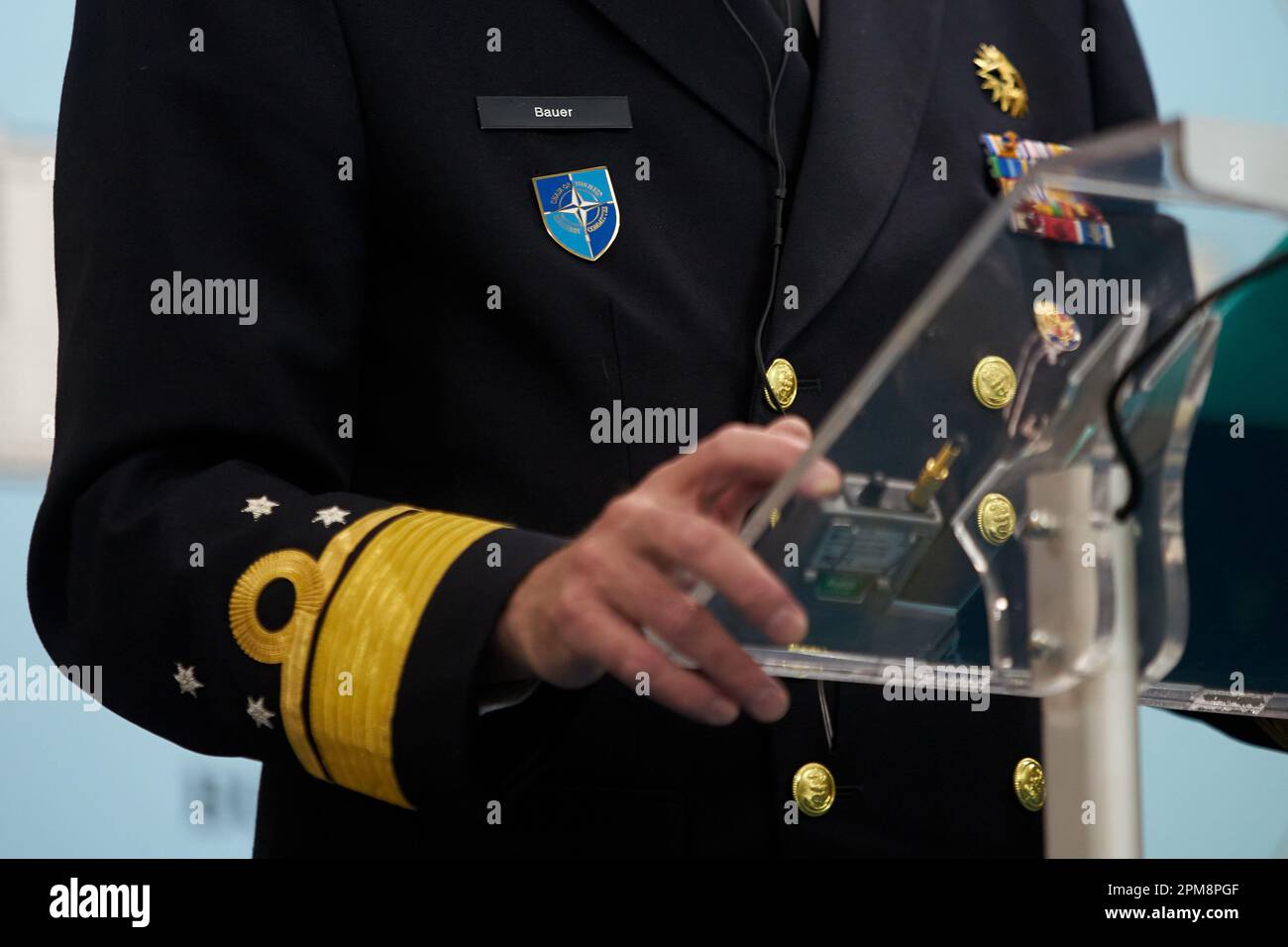 Bucharest, Romania. 12th Apr, 2023: Admiral Rob Bauer, Chair of the ...