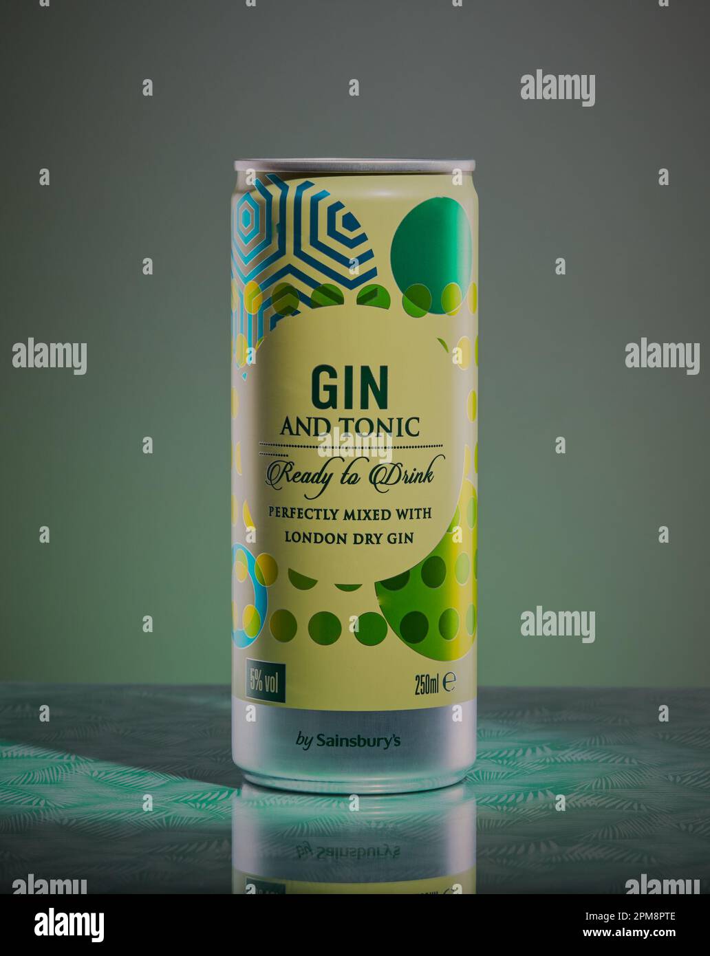 Mansfield,Nottingham,United Kingdom:Studio product image of a can of ...