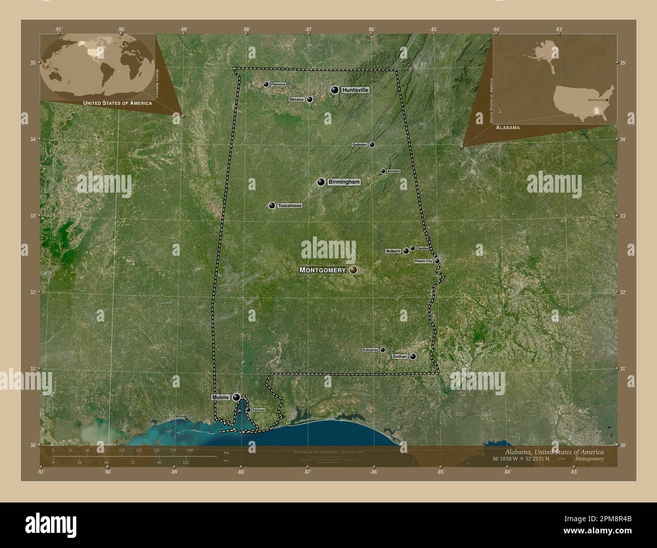Alabama Location Latitude And Longitude
