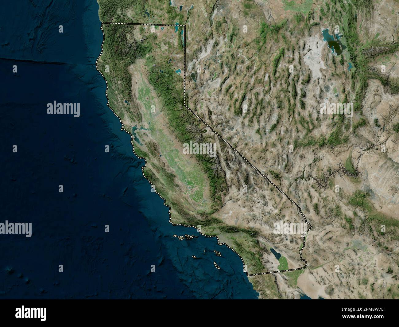 California, state of United States of America. High resolution ...