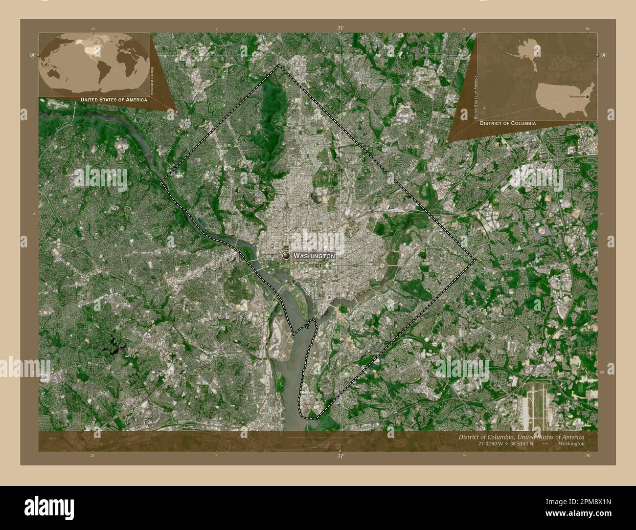 District of Columbia, federal district of United States of America. Low ...