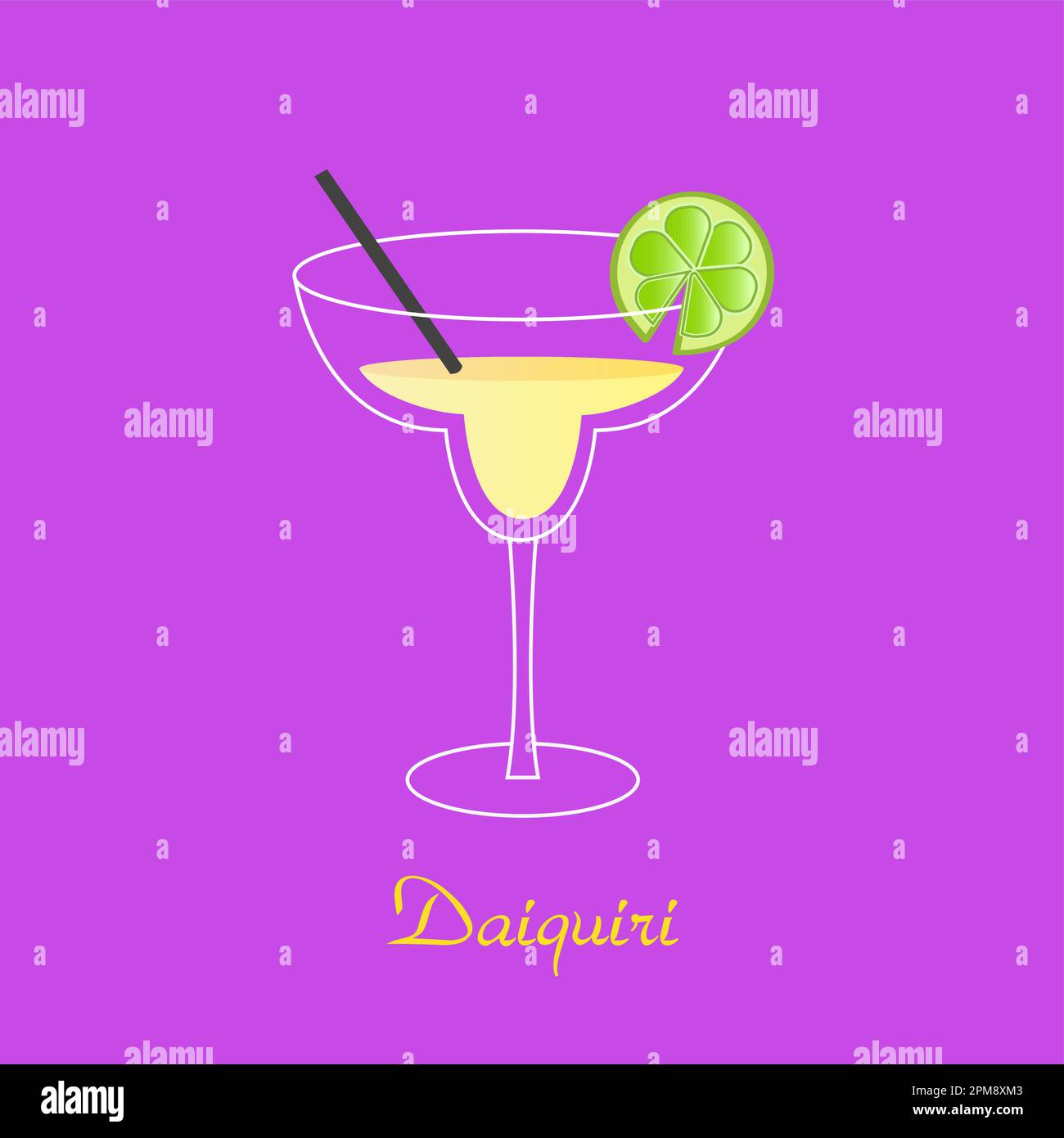 Daiquiri rum Stock Vector Images - Alamy